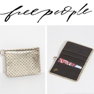 Free People | Bags | New Free People Metallic Polly Embossed Wallet ...